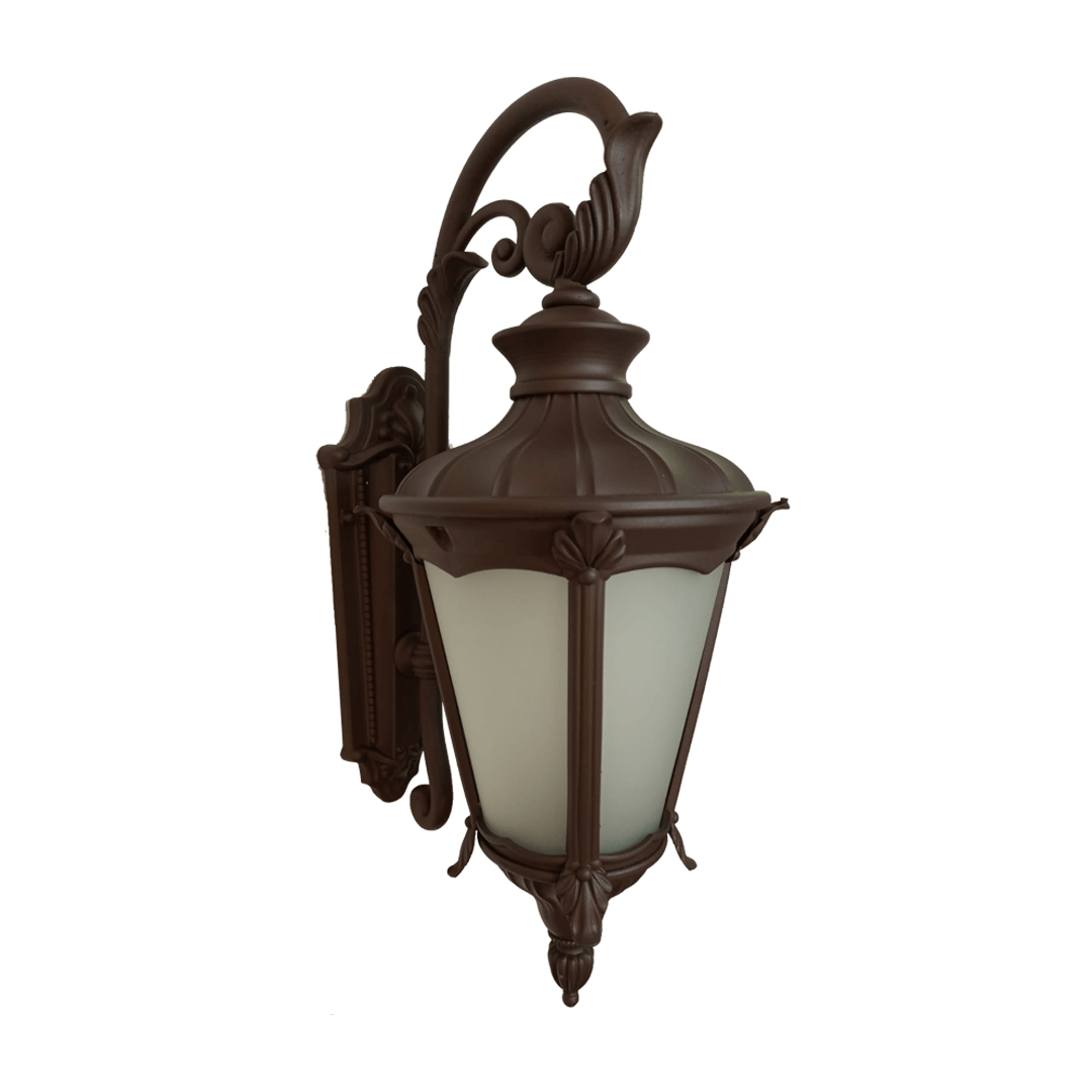 ARANDELA COLONIAL VINTAGE 1L MARROM - CompreLuz - Compre sempre os ...